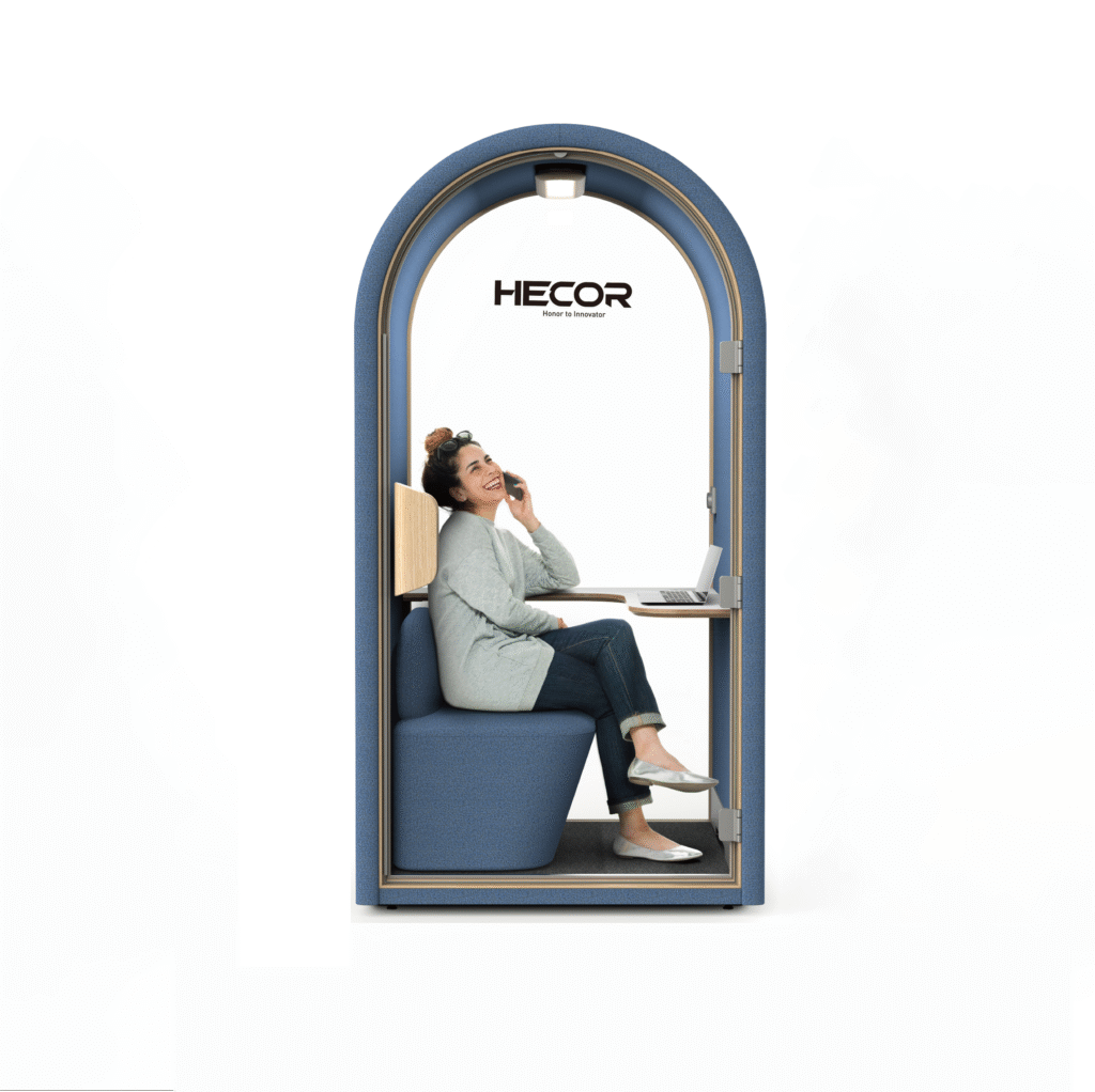 Optimization plan for legroom in soundproof pods - HECOR Office Pods ...